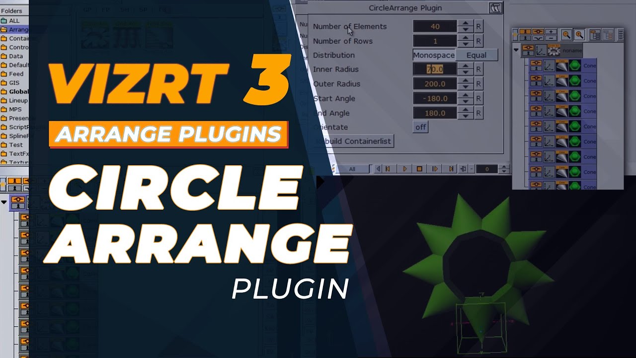 Vizrt 3 Circle Arrange Plugin - YouTube