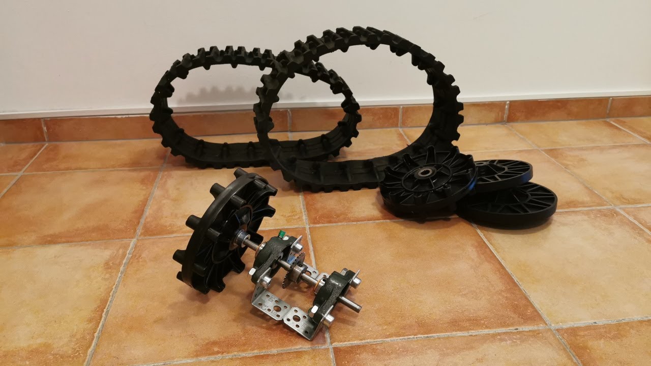 How I assembled the drive axle for my Tracked Robot - YouTube