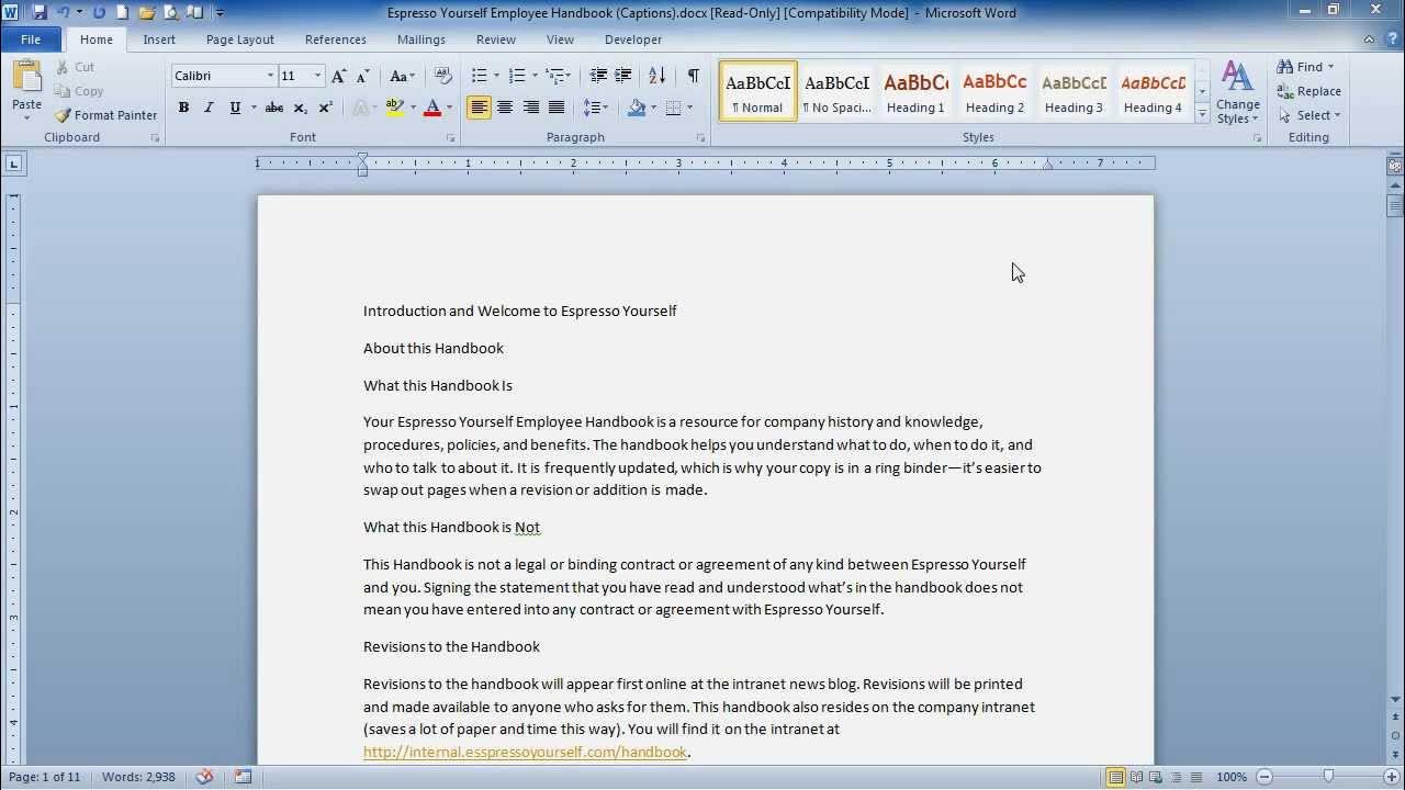Word 2010: AutoFormat Command - YouTube