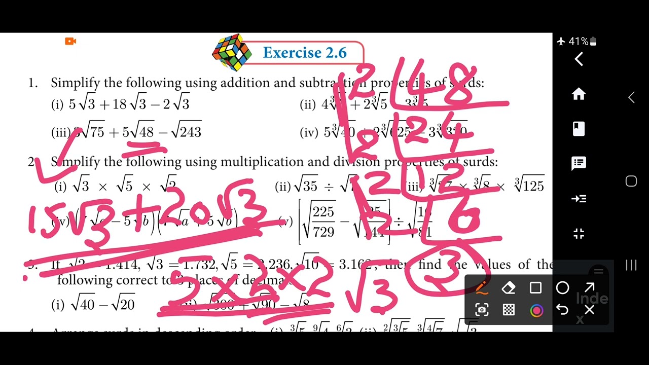 9th maths exercise 2.6 sum 1 (iii)/English Medium/samacheer/half yearly 5 mark solutions - YouTube