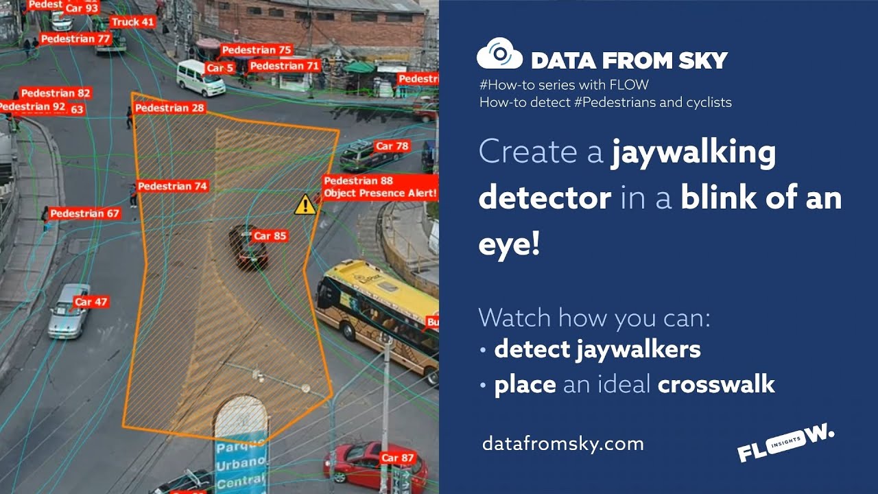 How to detect jaywalking with FLOW Insights - YouTube