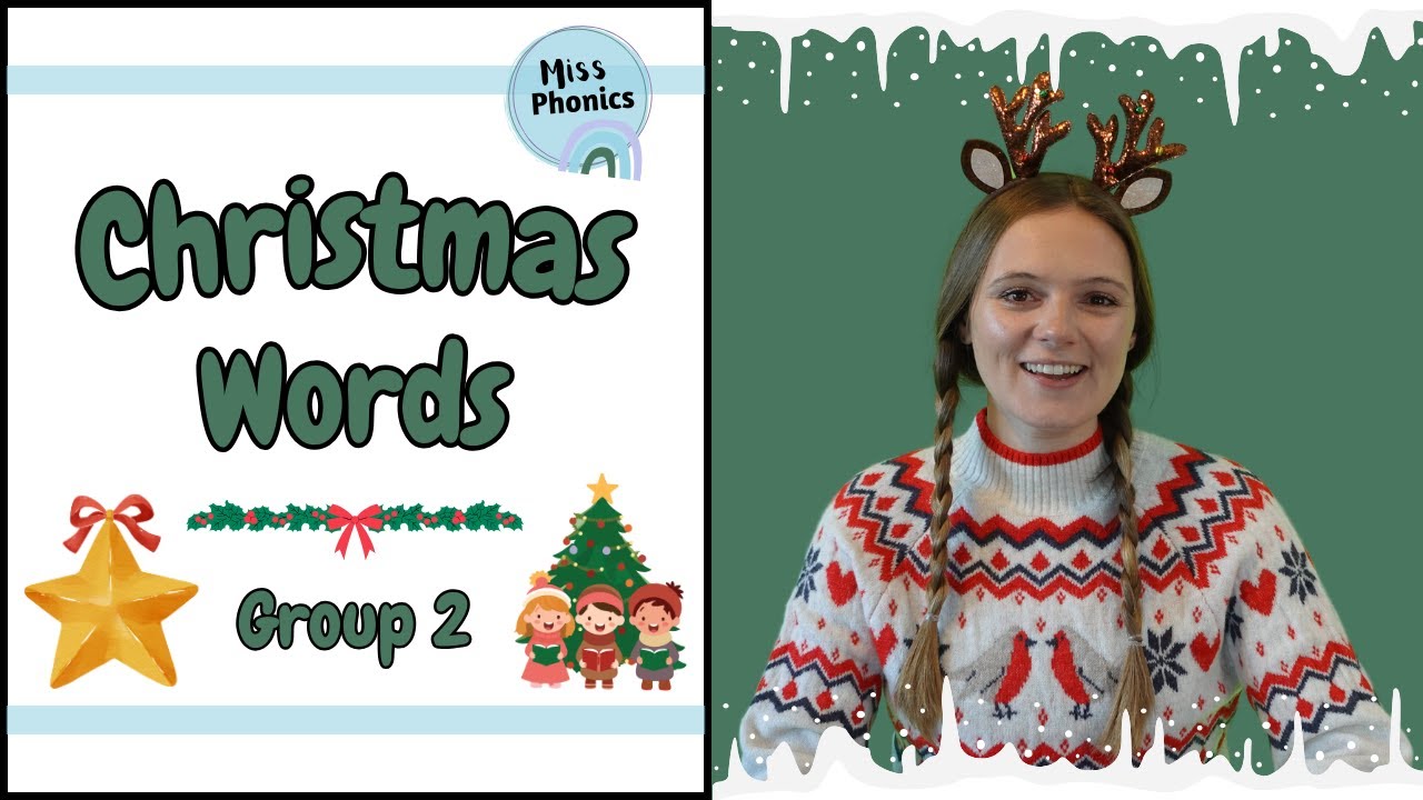 Read Christmas Words | Learn Phonics | Group 2 | Christmas Words for ...