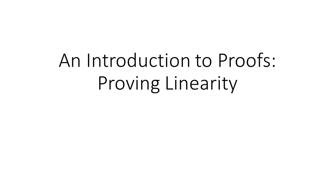 Linear Algebra (An Intuitive Approach): Introduction to PROOFS ...
