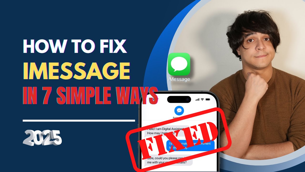 Fix iMessage with This 7 Simple Tricks - YouTube