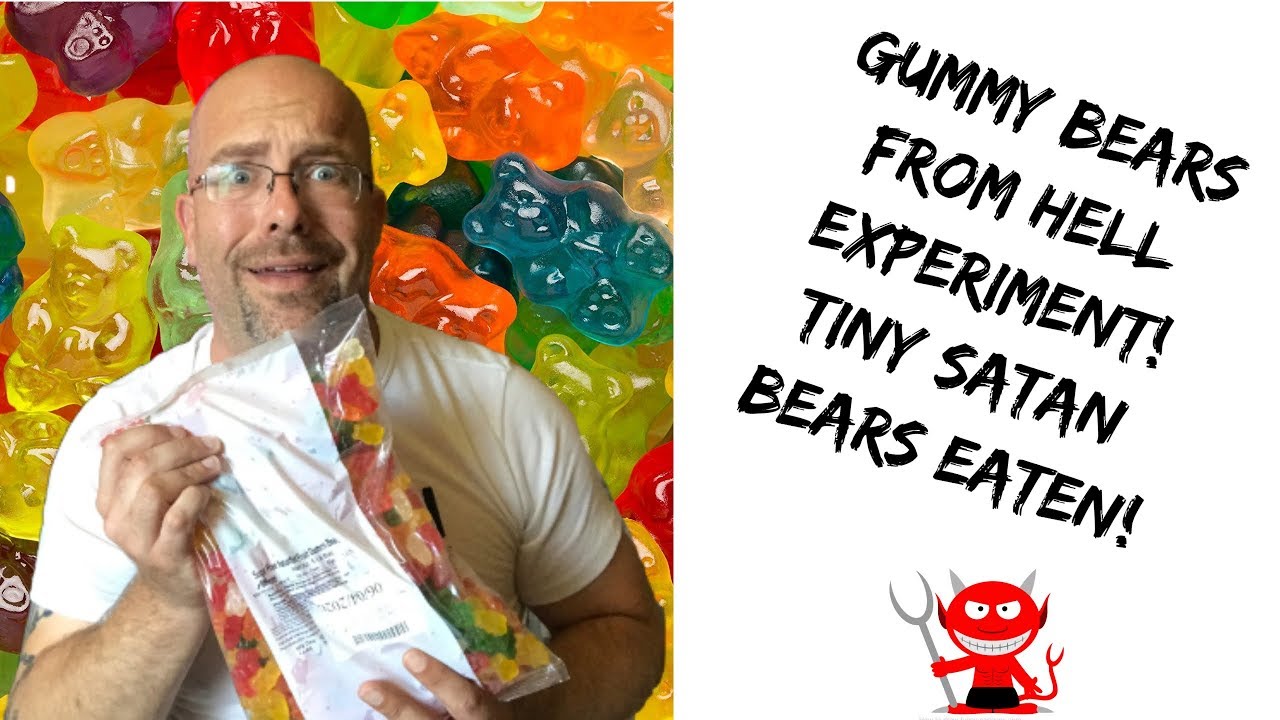 Gummy Bears From Hell! Eating These Tiny Satan Bears! - YouTube