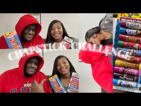 THE CHAPSTICK KISSING CHALLENGE | FT. MY BF ♡