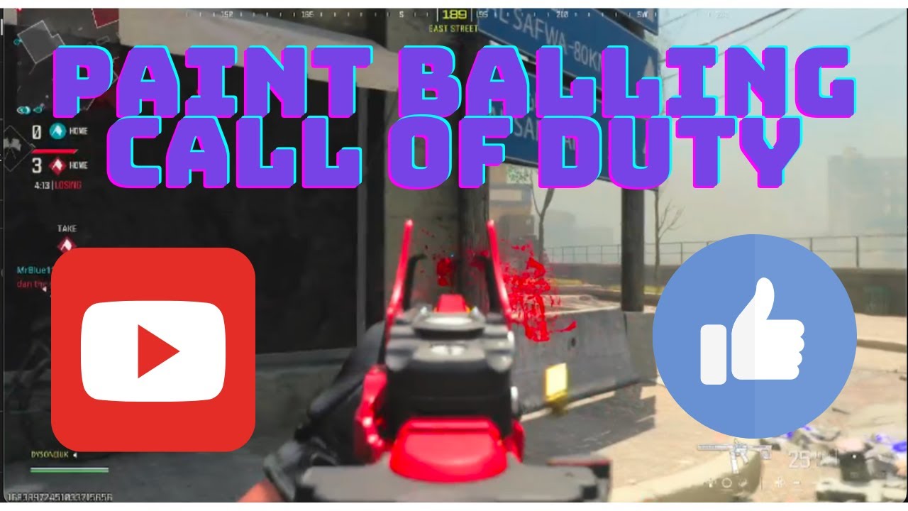 CALL OF DUTY GOES PAINT BALLING !! COD MW3 - YouTube