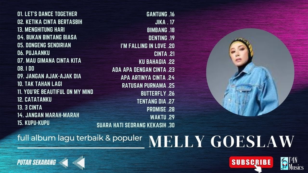Kumpulan Lagu-Lagu MELLY GOESLAW Full Album Lagu Terbaik | Lagu Pop ...