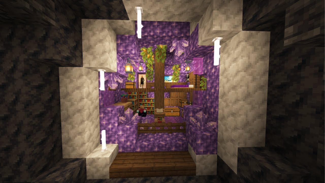 HOW TO BUILD AN AMETHYST GEODE HOUSE | TUTORIAL - YouTube