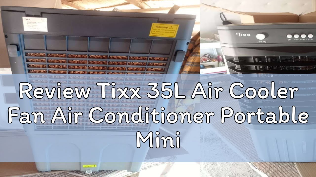 Review Tixx 35L Air Cooler Fan Air Conditioner Portable Mini Aircon ...