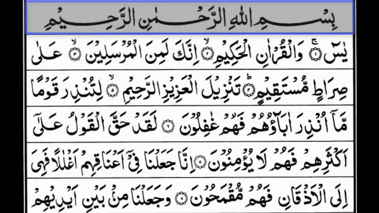 Yaseen Surah Full Yasin full Hd Text Voice With English subtitles 🤲🤲 ...