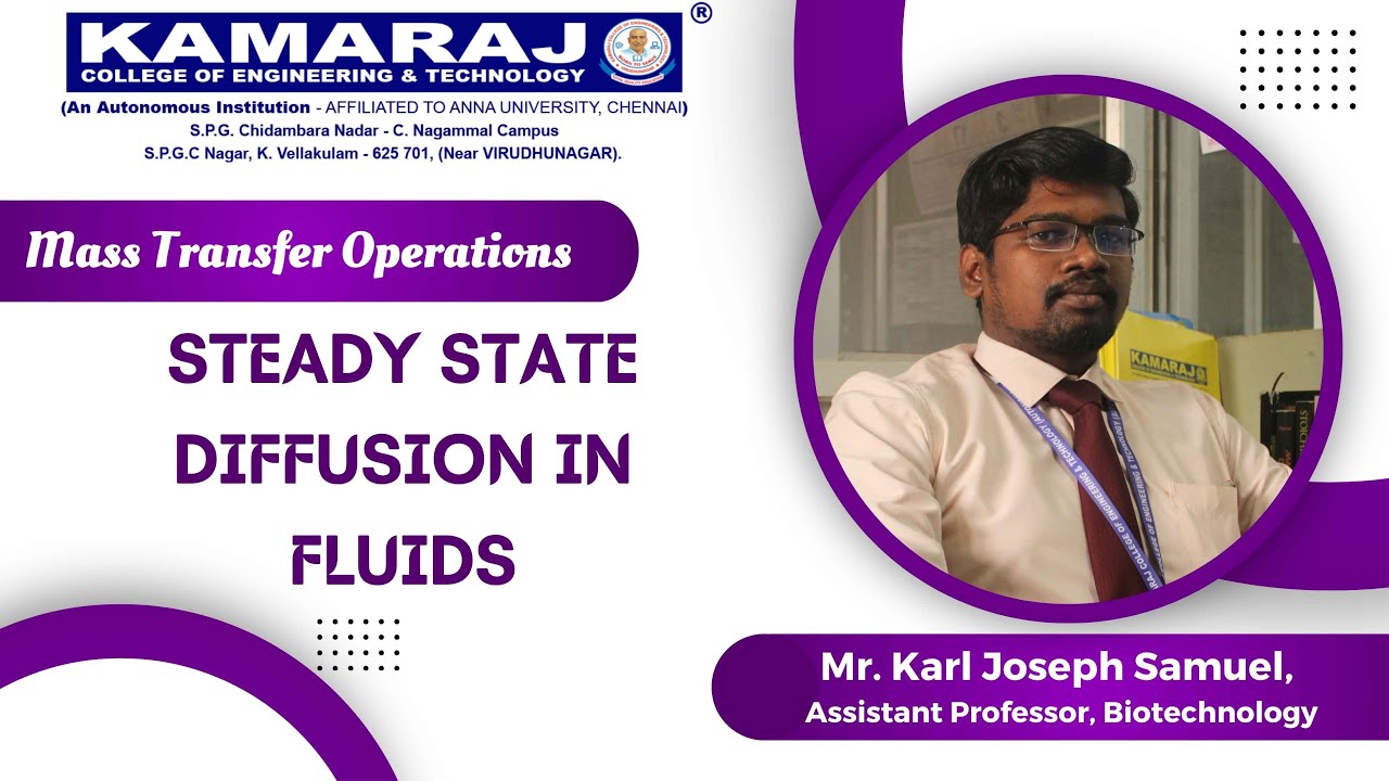 Steady State Diffusion in Fluids | Mass Transfer Operations - YouTube