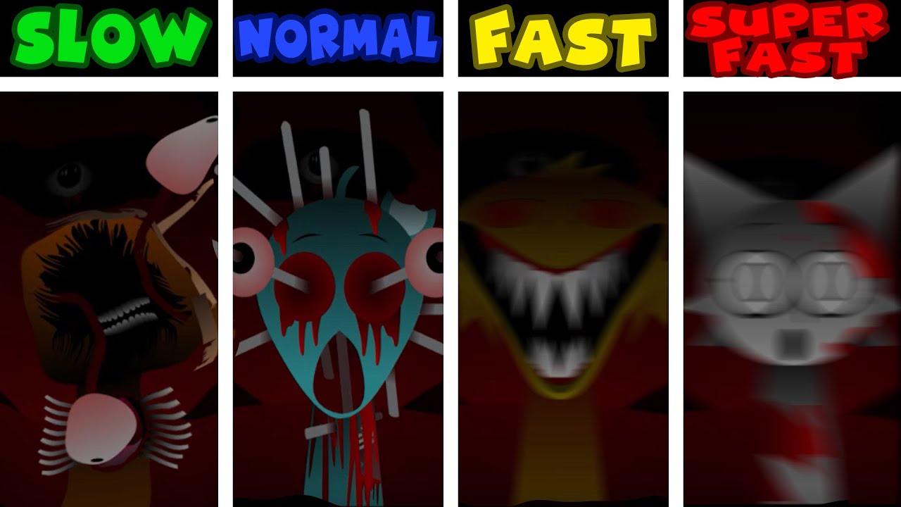 Sprunki New Phase 4 New MOD Slow - Normal - Fast - Super Fast ...