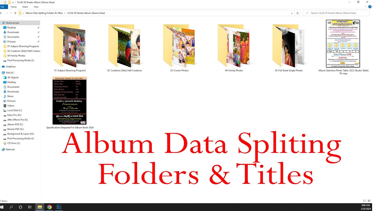 How To Album Data Spliting Folders & Titles-2024 - YouTube