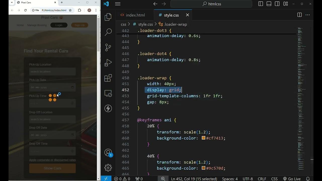 How to Create Custom Loader with using HTML CSS with keyframes animation. - YouTube