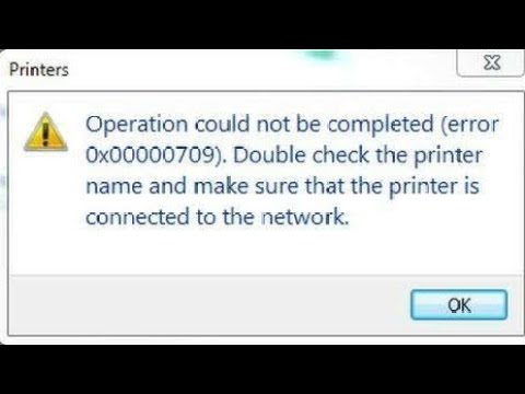 How To Fix Printer Error 0x00000709 on Windows - YouTube