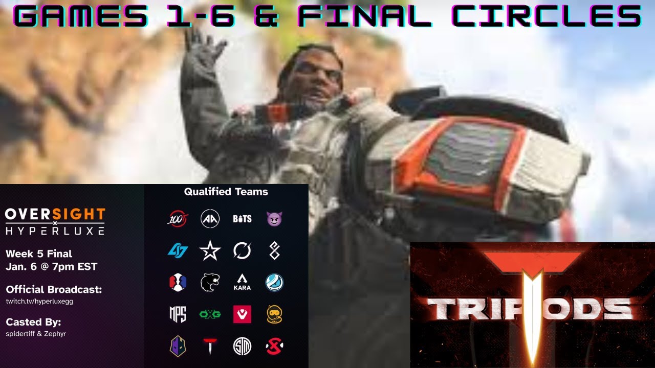 TRIPODS GAMES 1-6 OVERSIGHT FINALS WEEK 5! NICKMERCS, DEEDS & GENT ...