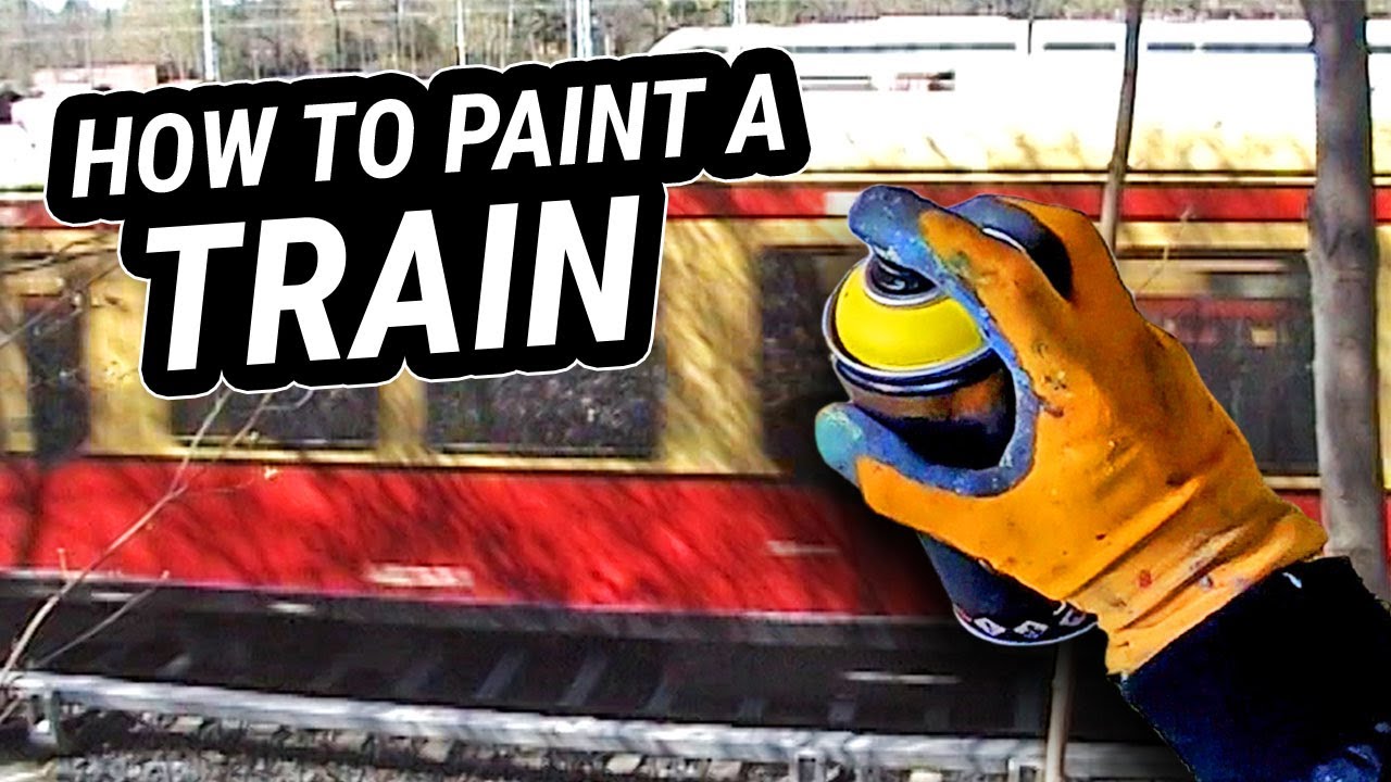 how to paint a train easy | for beginners - YouTube