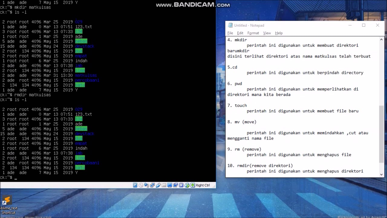 Perintah Perintah dasar pada linux - YouTube