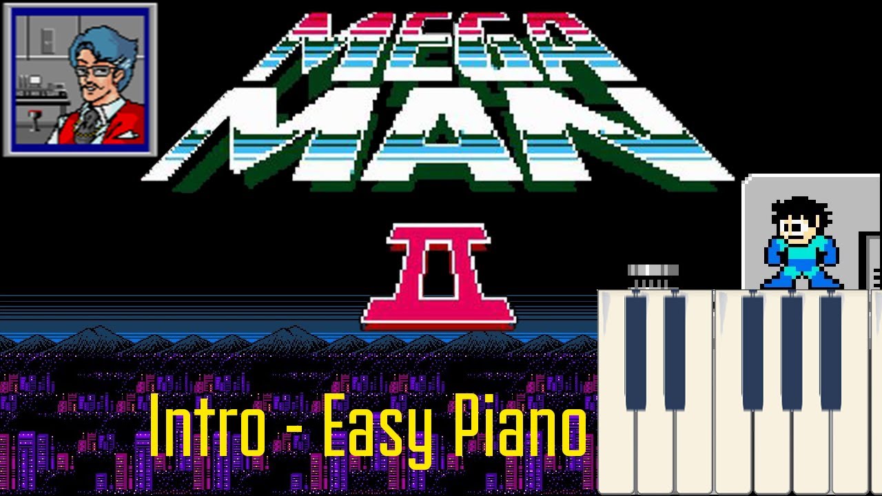 How to Play Mega Man II "Intro" - Easy Piano Tutorial (Rockman 2/MM2) w ...