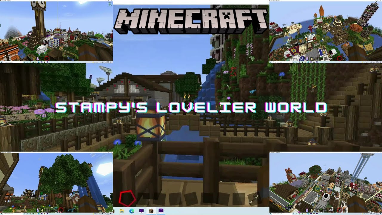 MY FAVORITE MINECRAFT MAP!! | Showcasing Stampy's Lovelier World ...