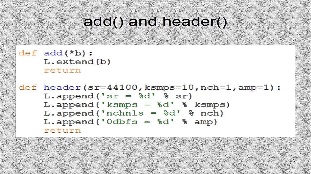 Tutorial 16. Csound Python Module - YouTube