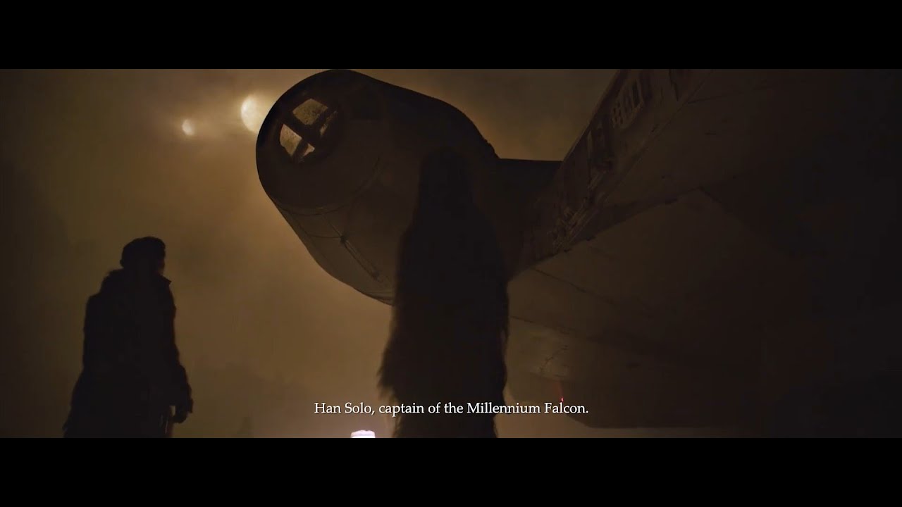 Han Solo, captain of the Millennium Falcon (tribute scene) - YouTube