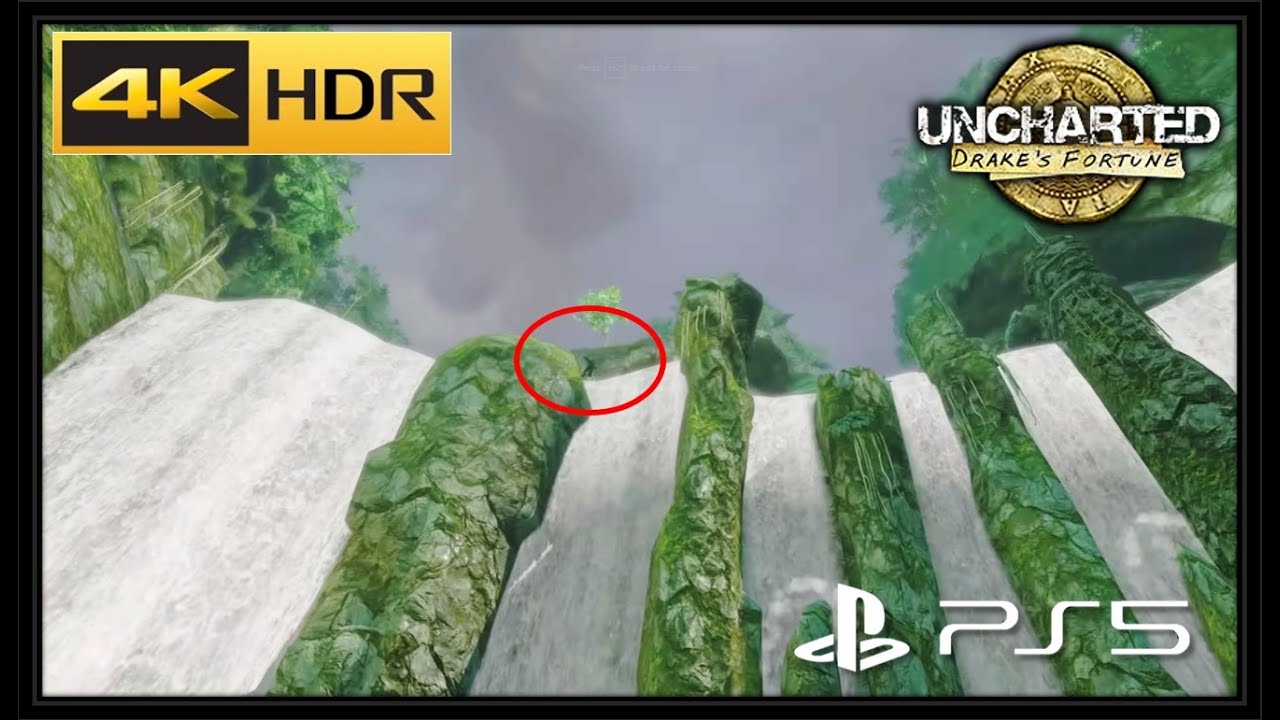 Uncharted - Drake's Fortune - Death from Waterfall - 4K 60 FPS HDR ...