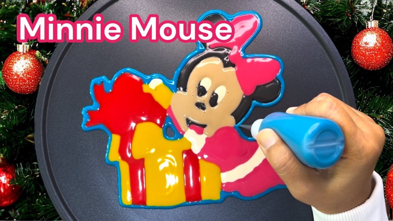 Baby Minnie Mouse Christmas Pancake Art - Cute Christmas, Christmas ...