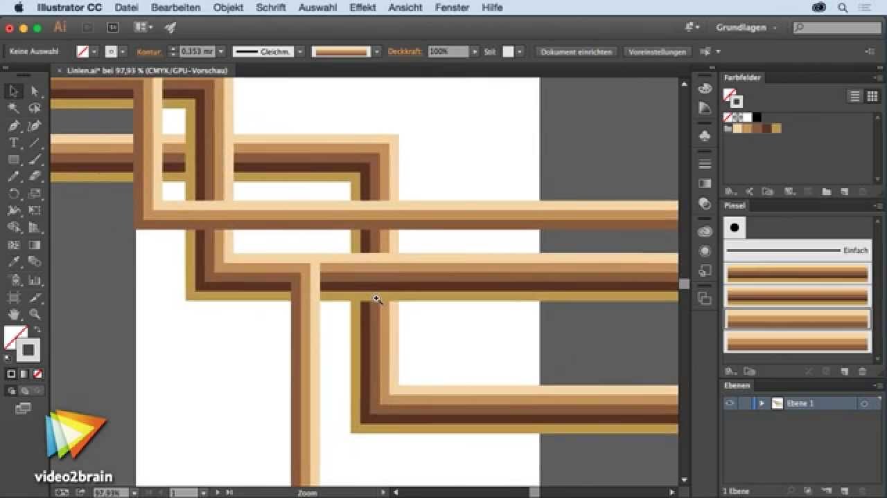 Poster gestalten mit Photoshop und Illustrator Tutorial: Pfade anlegen ...