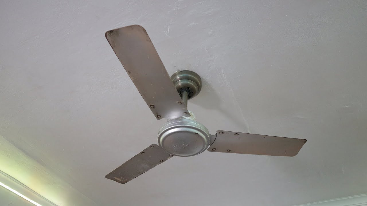 36" CMC Industrial Ceiling Fan | Pre-Restoration - YouTube