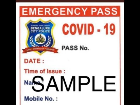 Apply Emergency Movement Pass for Covid19 Lockdown online - YouTube