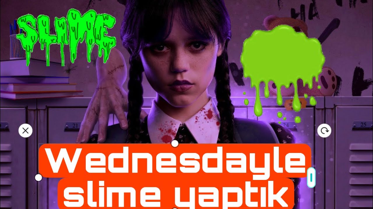 Wednesday karakterleriyle slime yaptık çok eğlendik 🤩🥳 - YouTube