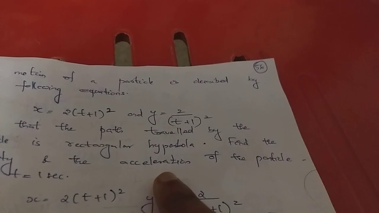 equation of kinematics in curvilinear translation-1Q - YouTube