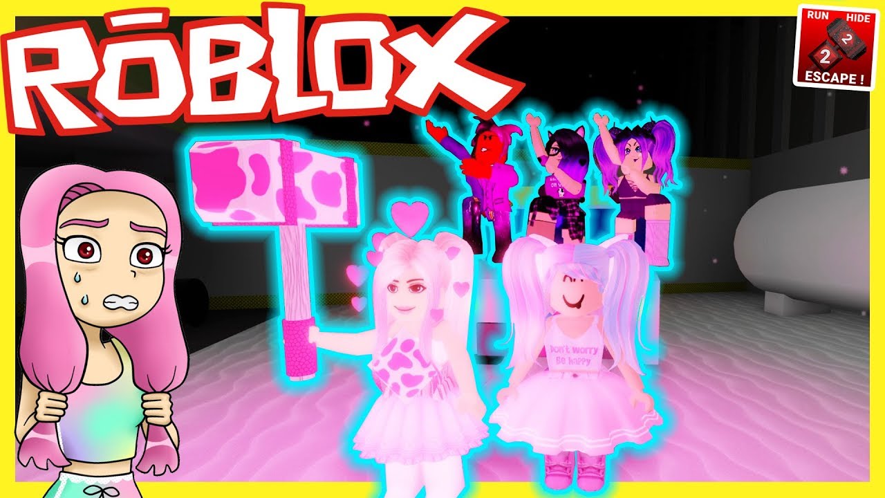 UNA BATALLA DE COLORES!! *TEAM ROSA VS TEAM MORADO* l FLEE THE FACILITY ...