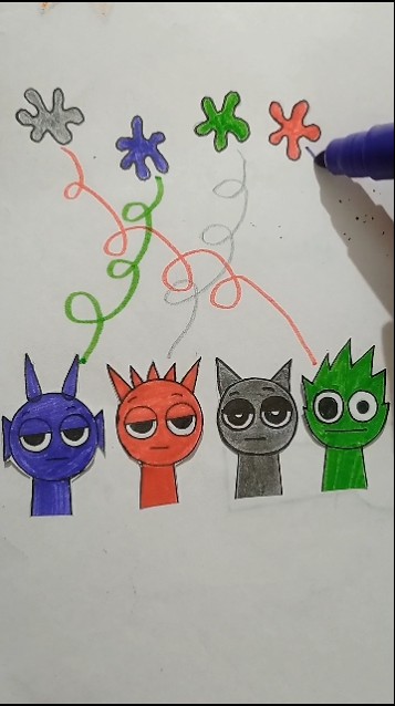 Sprunki incrediboc line draw challenge #shortvideo #puzzlegame - YouTube