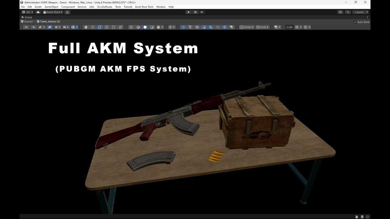 AKM System PUBG Mobile in unity - YouTube