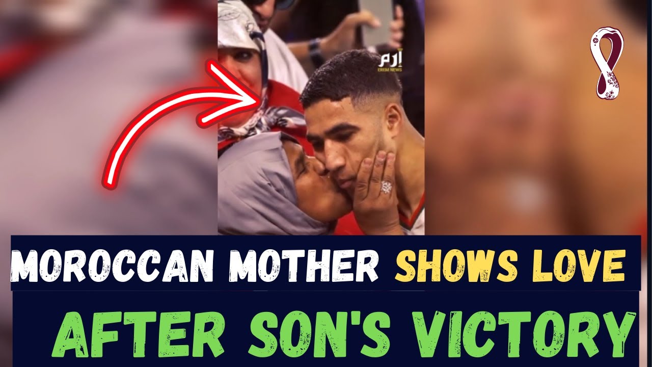 MOROCCAN MOTHER SHOWS HER LOVE IN STADIUM AFTER SONS VICTORY ! - YouTube