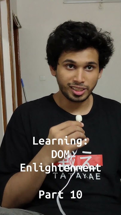 Learning : DOM enlightment (Part10) | React | VIM | Coding Journey #episode 18 - YouTube