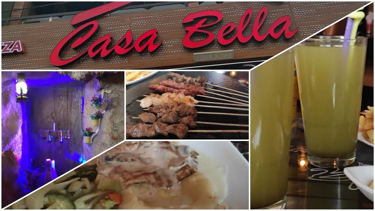 عشاء بمطعم كازا بيلا بدرارية/ Restaurant Casa Bella - YouTube