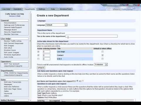 Easily Create A Live Help Customer Support System on Your Website - YouTube