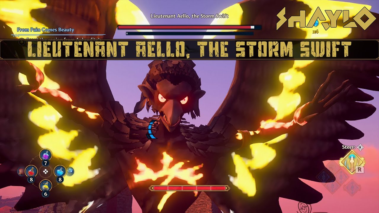 Immortals Fenyx Rising - Lieutenant Aello, the Storm Swift (Boss Fight ...