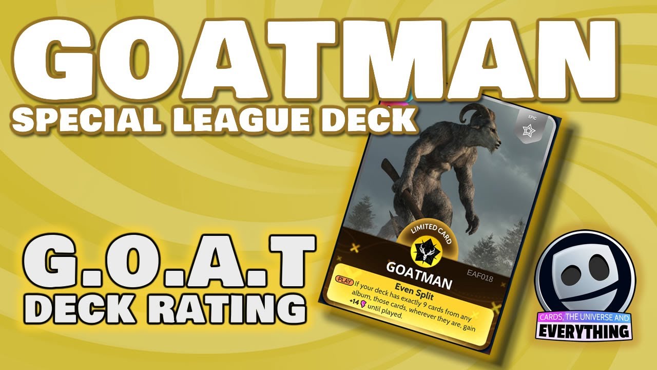 Goatman Special Deck, Cards Universe Everything - YouTube