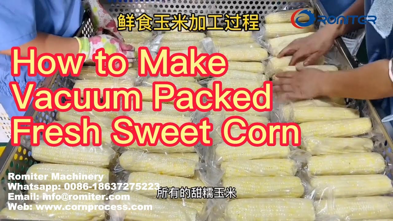 How to Make Vacuum Packed Fresh Sweet Corn - YouTube