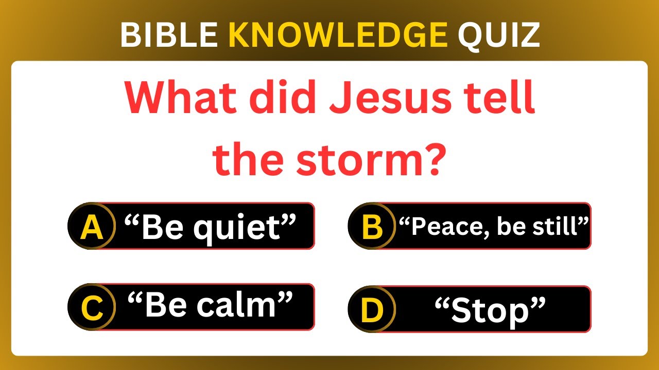 25 Bible Questions to test your General Bible knowledge Quiz 18 - YouTube