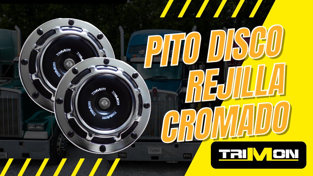 📢PITO DISCO REJILLA CROMADO🚖 | Sonido Potente 115 dB | Juego x2 ...