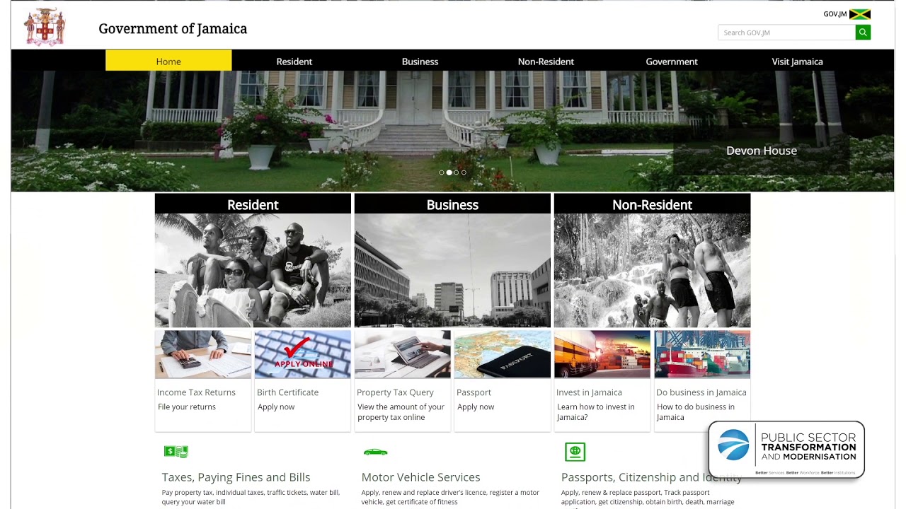GoJ Portal Introduction-govdotjm-60seconds - YouTube