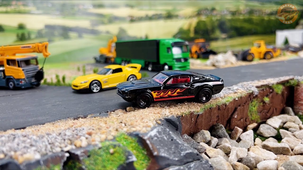 Epic RC Diecast Street Racing in a 1/64 Scale DIY Diorama - YouTube
