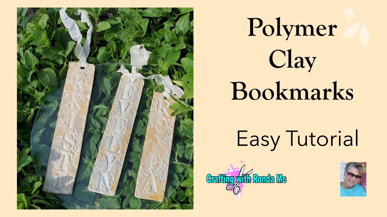 Polymer Clay Bookmarks Easy Tutorial - YouTube