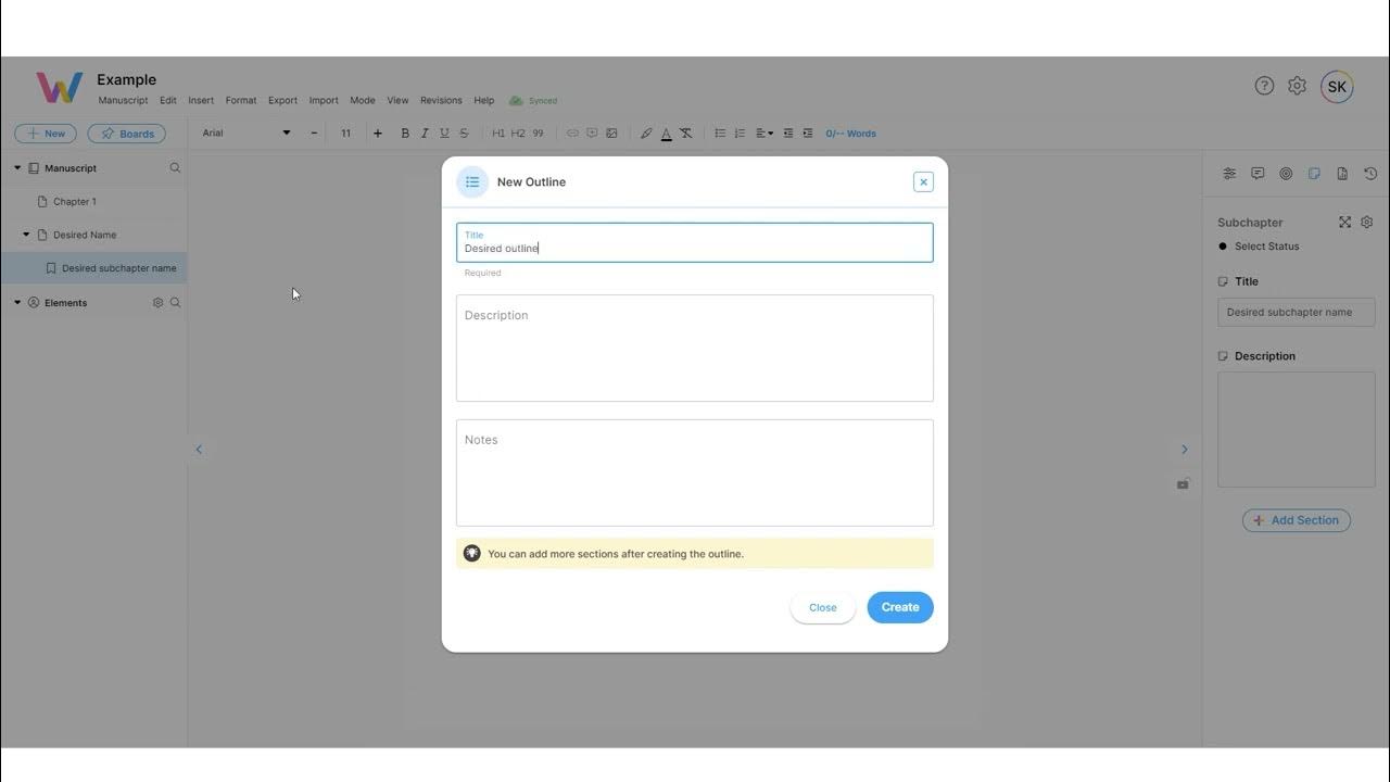 How To Create Chapters, Subchapters, And Outlines - YouTube